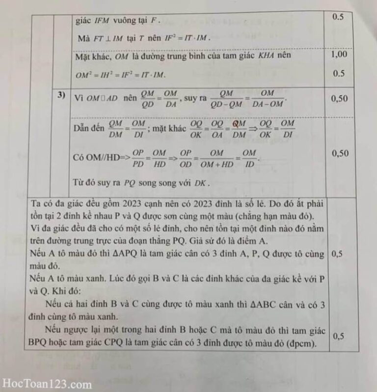 Đề thi HSG Toán 9 quận Nam Từ Liêm, Hà Nội 2022-2023 có đáp án
