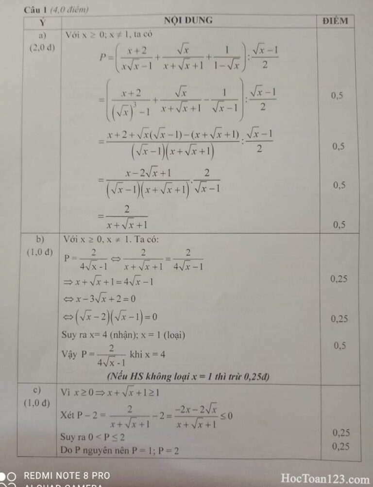Đề thi HSG Toán 9 vòng 2 huyện Bình Lục, Hà Nam 2022-2023