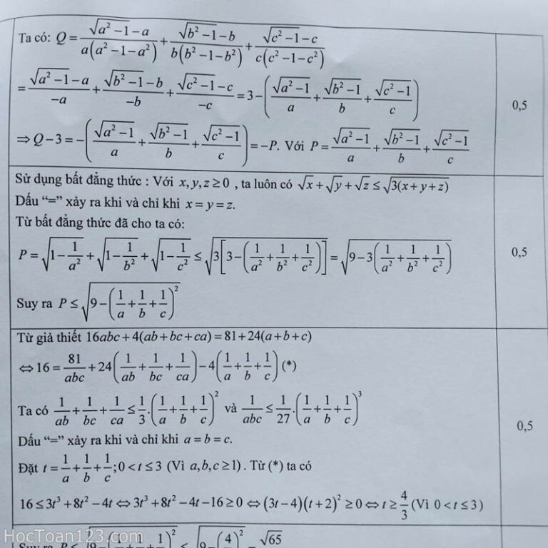 Đề thi HSG Toán 9 tỉnh Thanh Hóa 2022-2023 có đáp án - Học Toán 123